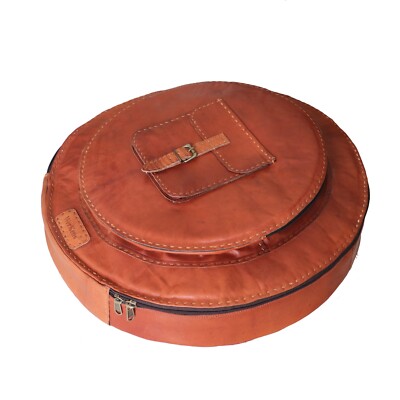 Leather Cymbal Case 24" Premium Backpack Cymbal Bag Padded High Hat ...