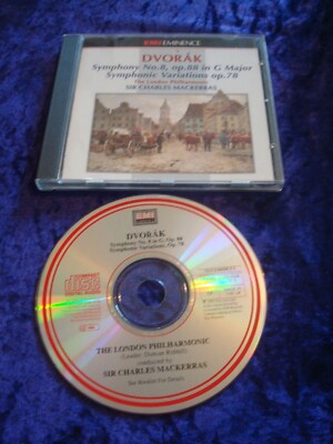 CD.DVORAK.SYMPHONY NO.8. SIR CHARLES MACKERRAS.EMI.CLASSICAL.33 TRACKS ...