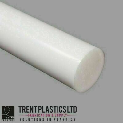 ACETAL Rod NATURAL White Copolymer Delrin Round Bar POM C Engineering ...