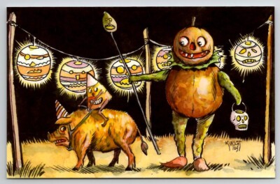 Matthew Kirscht Halloween glücksschwein Unhappy Pig 6/6 Shiverbones ...