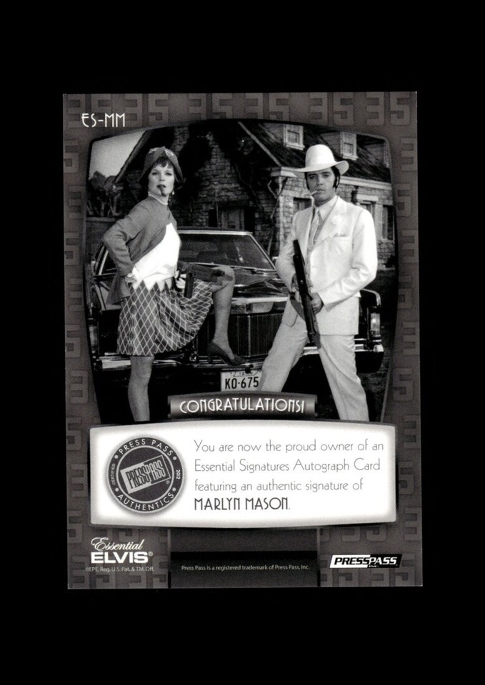 2012 Press Pass Essential Signatures: #ES-MM Maryln Mason Auto | eBay