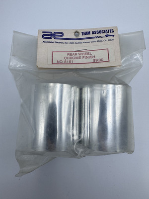 Vintage Team Associated RC10L Pan Car Rear Wheel Chrome Finish 8151 | eBay