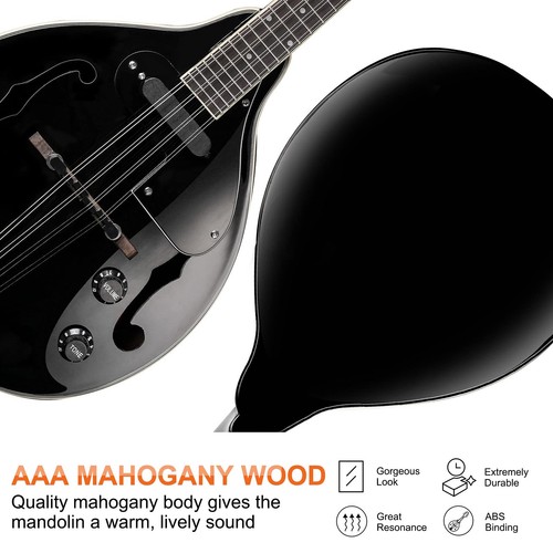 Mandolin Instrument Mahogany Acoustic Electric a Style Mandolin Musical ...