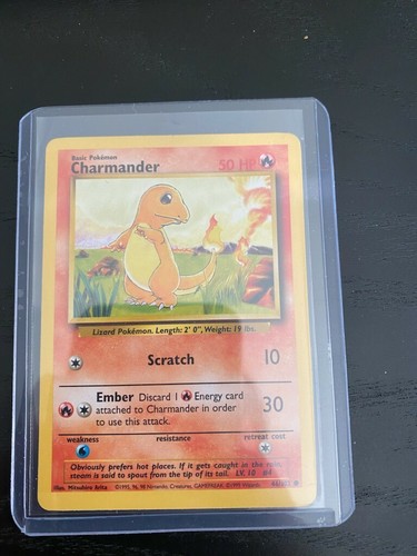 Pokémon TCG Charmander Base Set 46/102 Regular Unlimited Common | eBay
