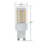 40-Watt Equivalent T4 Dimmable G9 Bi-Pin LED Light Bulb, Daylight 5000K ...
