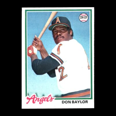 Don Baylor 1978 Topps California Angels #48 Vintage Set Break! | eBay
