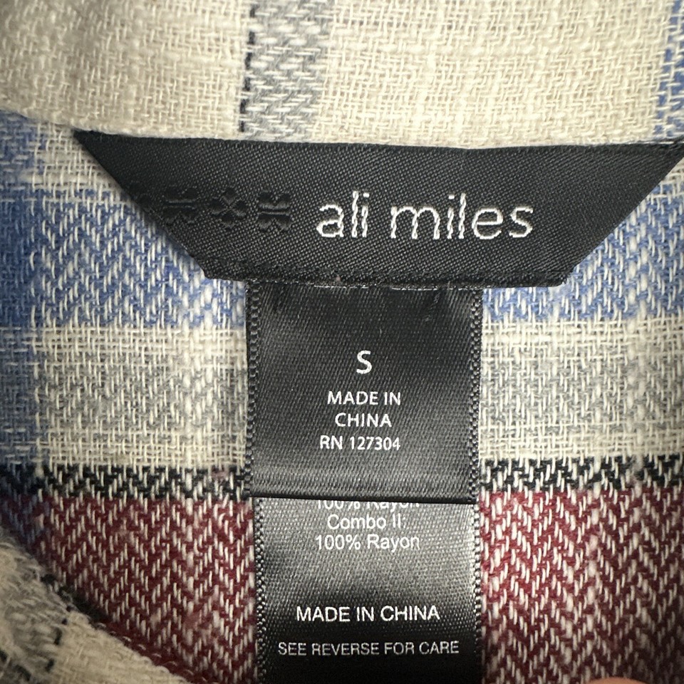 Ali Miles Top Women S Woven Abstract Print Art To Wear Boho Lagenlook ...