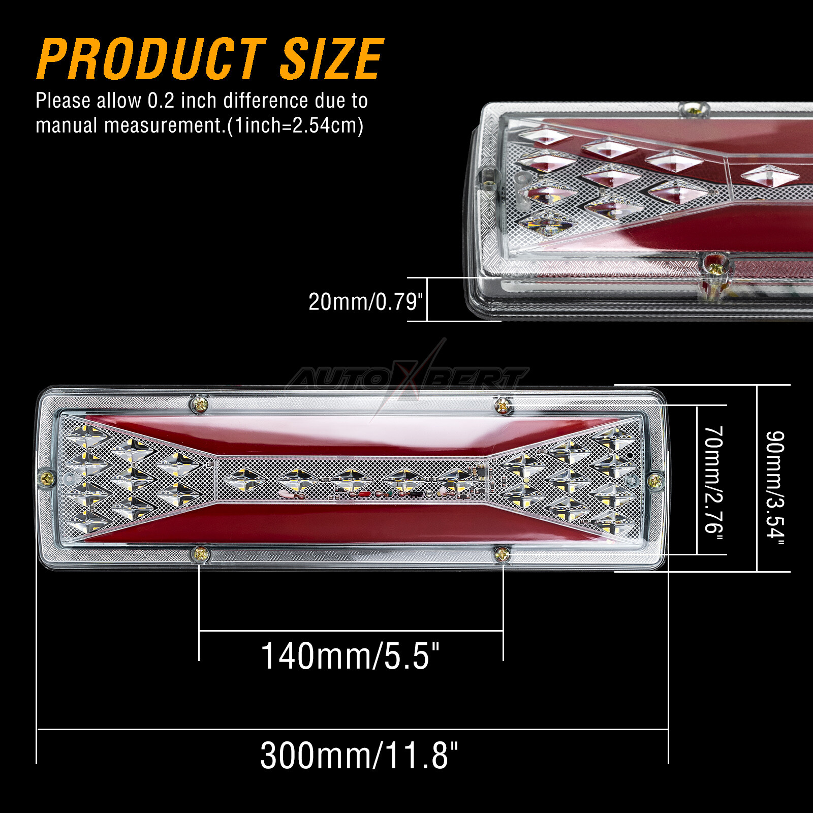 2PCS LED TRAILER LIGHTS TAIL LAMP STOP DYNAMIC INDICATOR 4WD CAMPER UTE ...