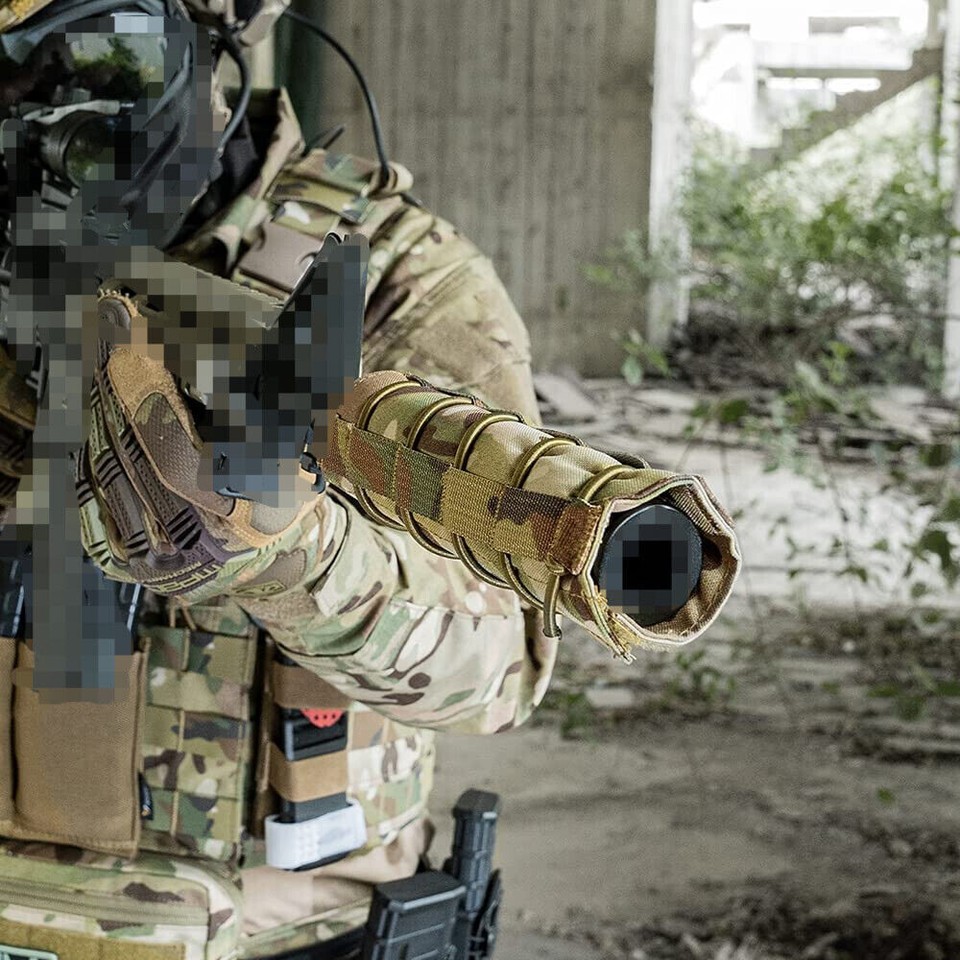 2 Pack Suppressor Gun Protective Cover Quick Release Military Shooting ...