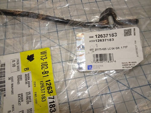 GM 12637183 Coolant Air Bleed Pipe Line Hose Factory Sealed General ...