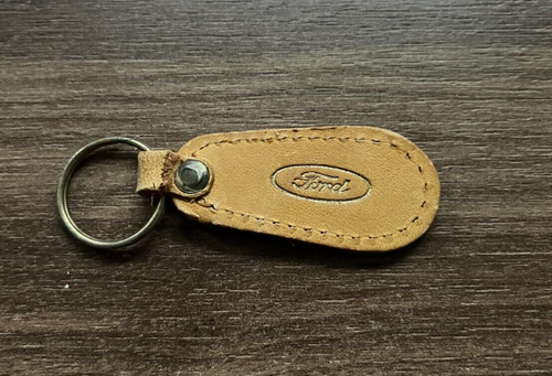 Vintage Ford Leather Keychain Danish Car Dealership - Classic 1990s ...