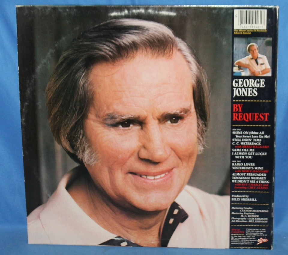 George Jones By Request Album LP 12" Epic Records 1984 FE 39546 | eBay