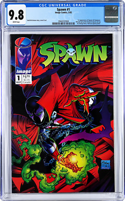 Spawn #1 (1992) CGC 9.8, Mint Case! White! Key! 1st appearance of SPAWN ...