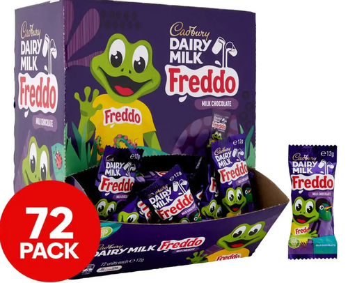 Bulk Lot 72 x Cadbury Dairy Milk Chocolate Freddo Frog 12g Bars Frogs ...