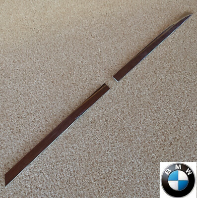 2x BMW 5 Series E39 95-03 Front Door R L Chrome Trim Dash Sill Entrance ...
