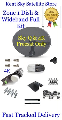 Sky Q Dish Only Or Dish & Wideband Lnb Or Full Complete Sky Q Kit ...