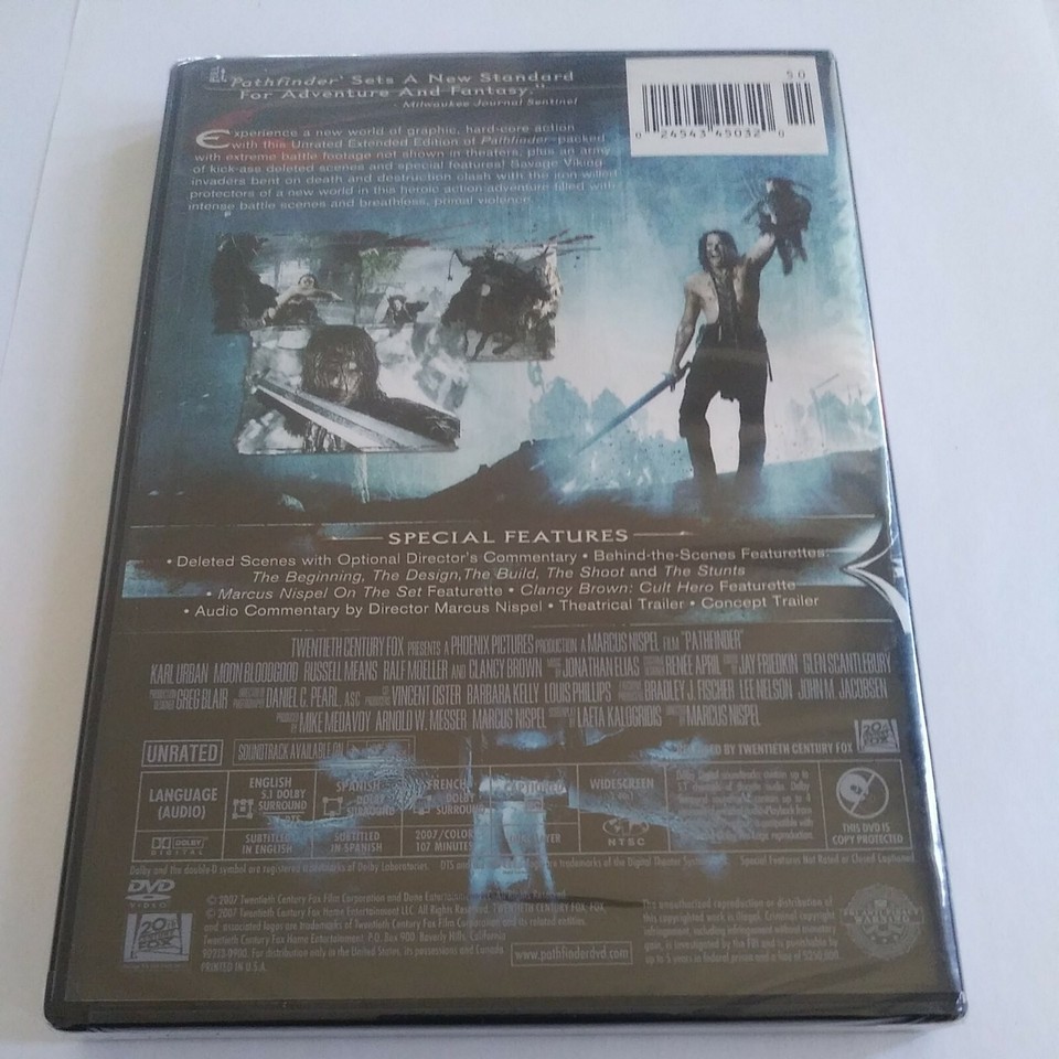 Pathfinder (DVD, 2007, Unrated) Karl Urban, Jay Tavare / Brand New ...