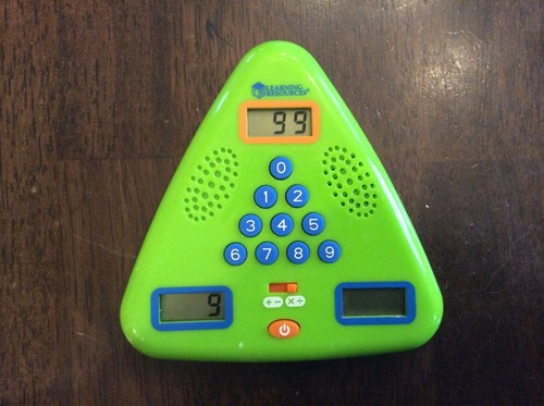 LEARNING RESOURCES MINUTE MATH ELECTRONIC FLASH CARD ADD SUBTRACT ...