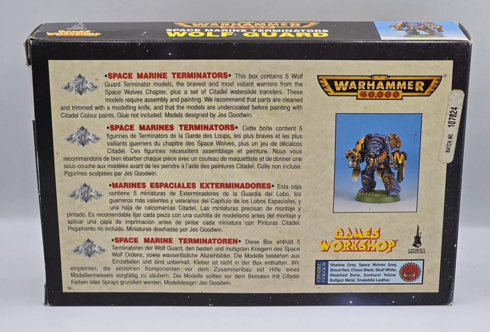 Warhammer 40k 2nd Edition Space Wolves Wolf Guard OOP Box Set | eBay