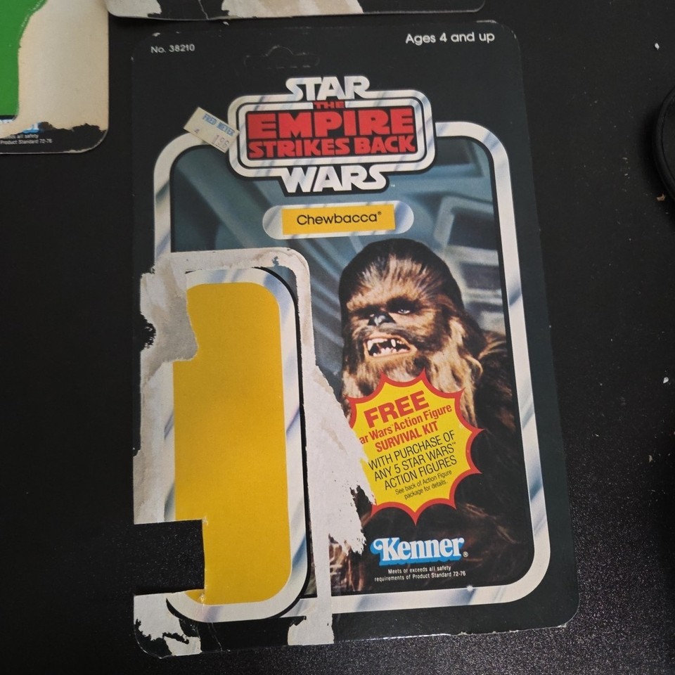 Lot of 9 Vtg Kenner Star Wars CARD BACK ONLY Some Unpunched! Action ...