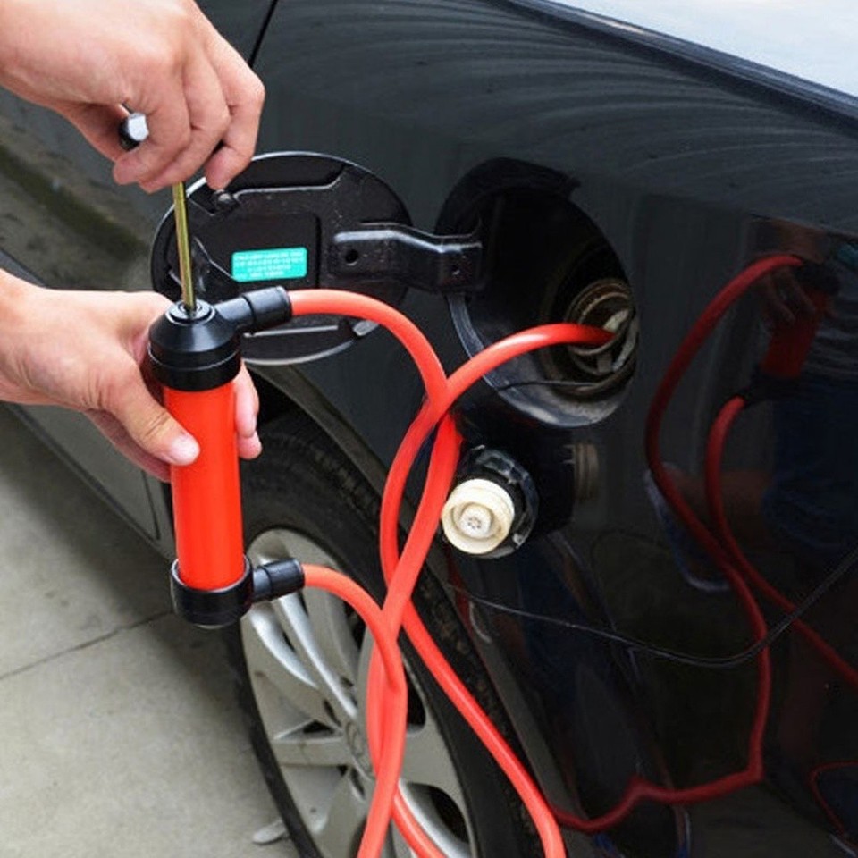Fuel Transfer Kit Manual Oil Pump PVC Tubing Construction Car Fuel ...