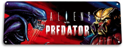 Alien vs Predator Classic Arcade Marquee Game Room Wall Art Decor Metal ...