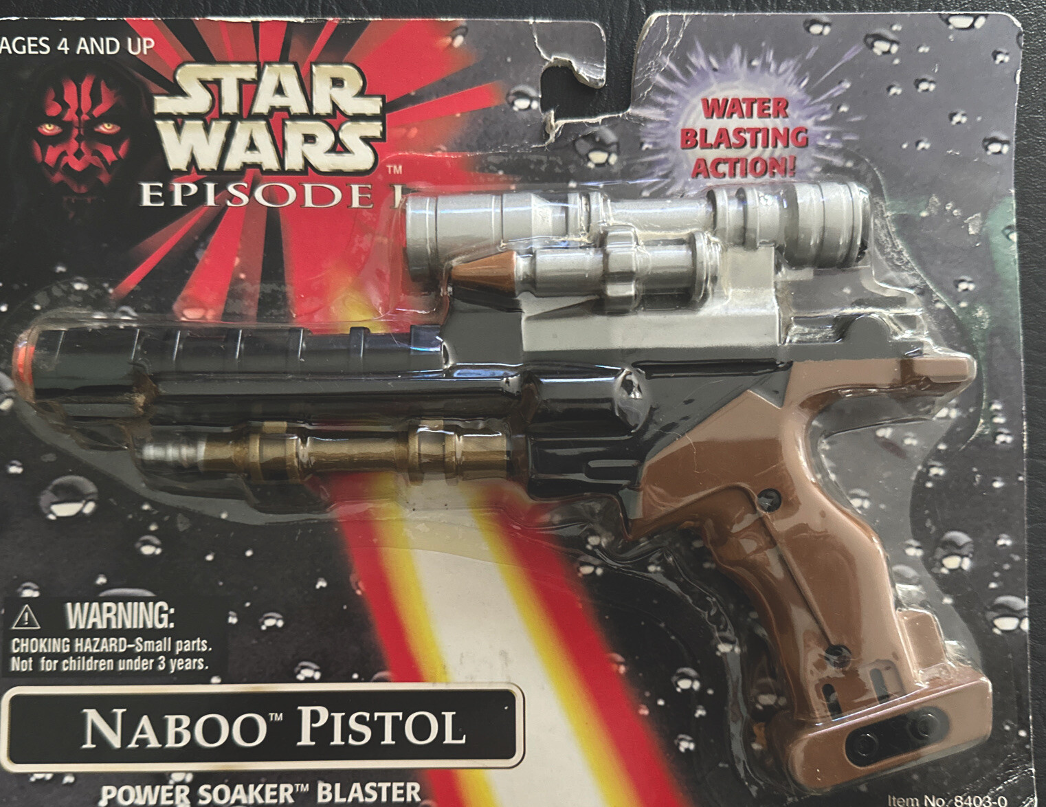 Larami Star Wars Episode 1 Naboo Pistol Water Power Soaker Blaster NIP ...