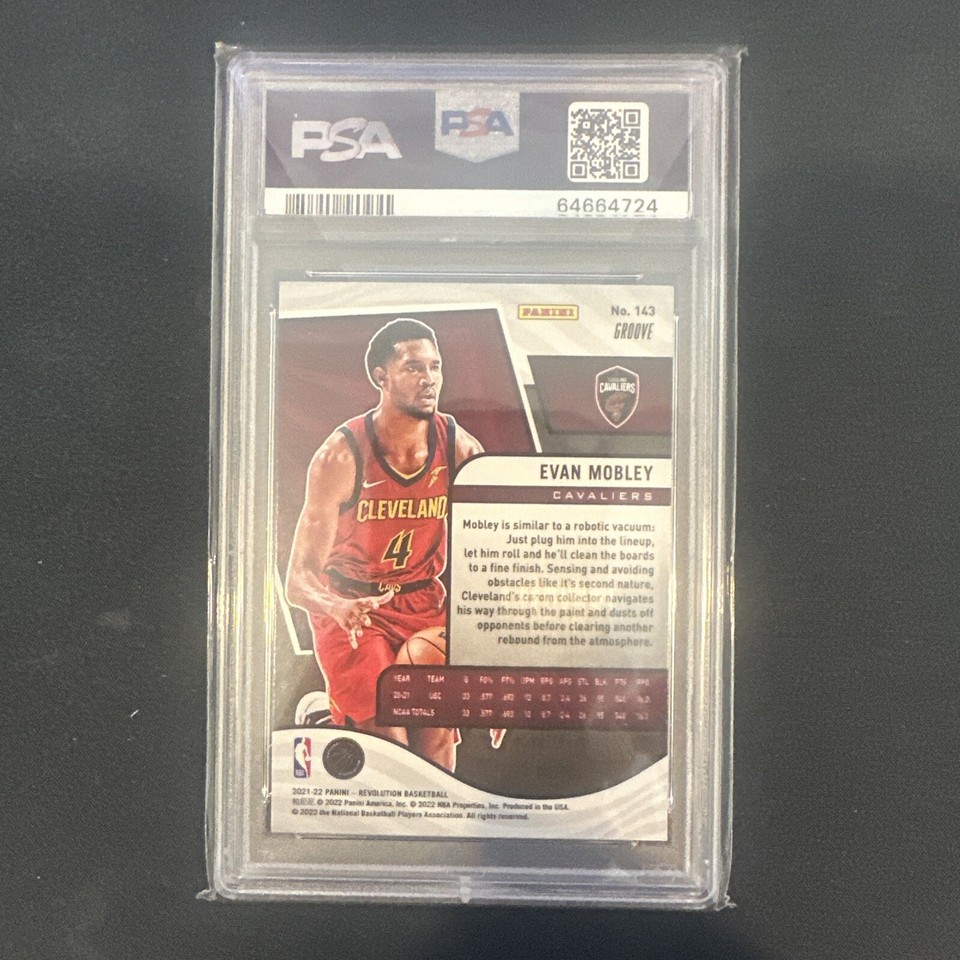 2021-22 Panini Revolution - Rookies Groove #143 Evan Mobley (RC) - PSA ...