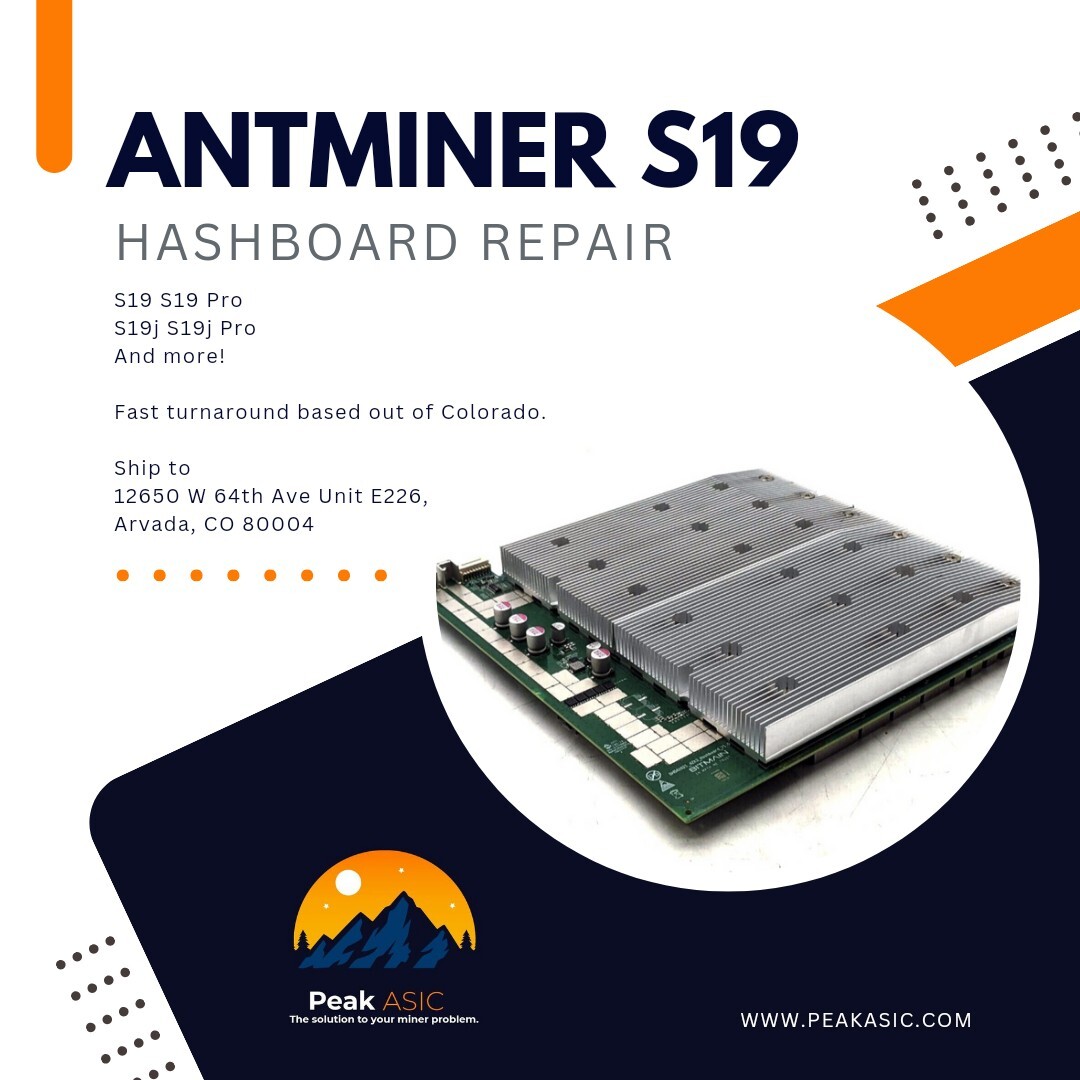 Antminer S19/S19 Pro/S19J/S19JPro Asic Repair Hashboard Repair US based ...