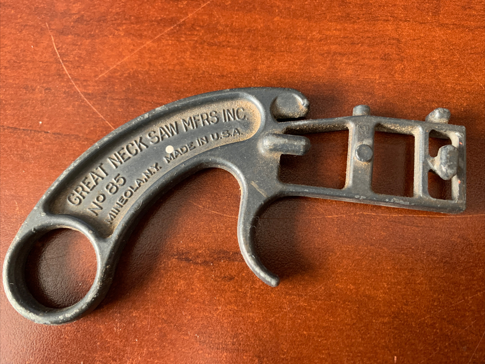 VINTAGE Great Neck Saw Mfrs Inc. No. 85 PISTOL SHAPED SAW HANDLE USA | eBay