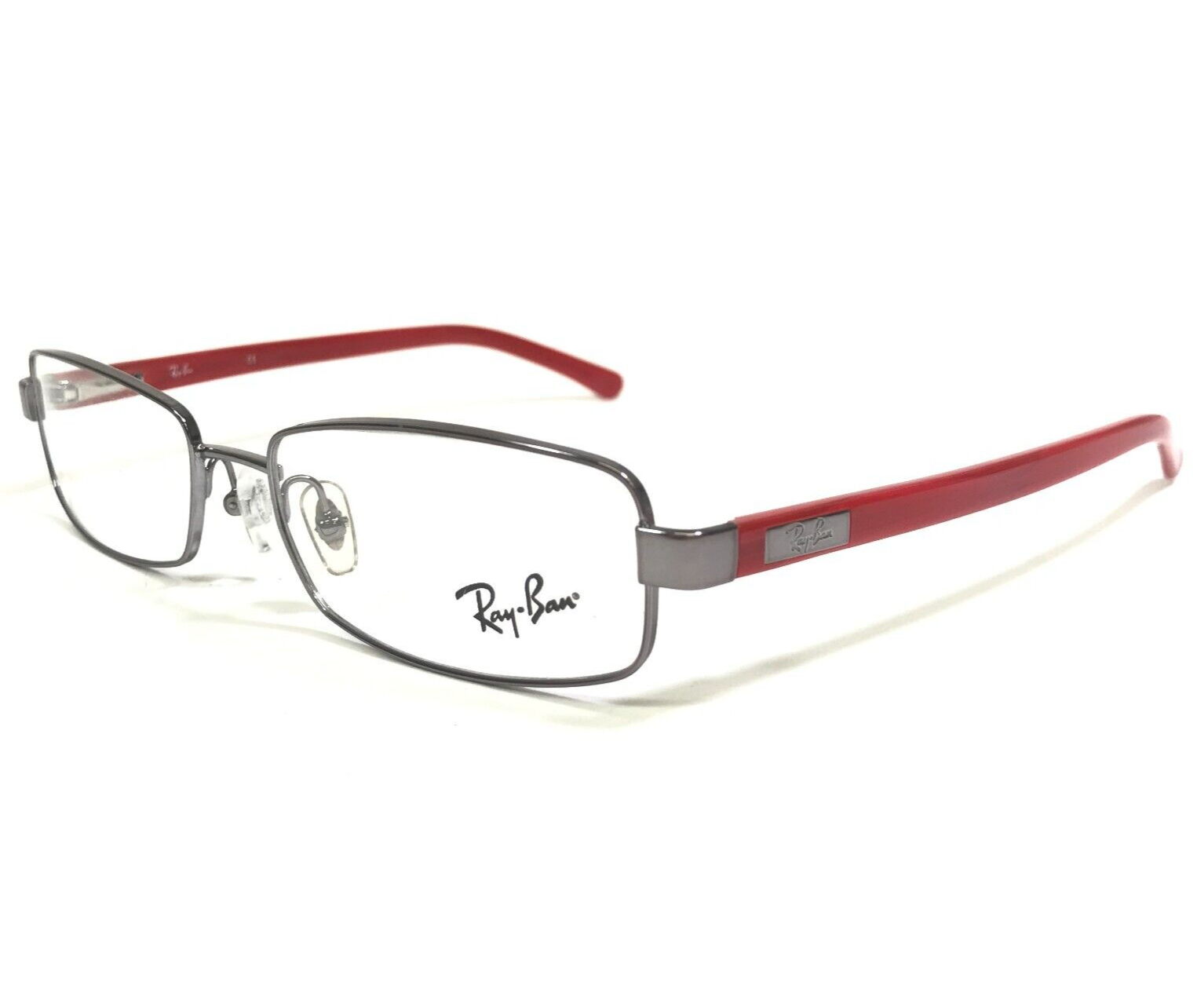 Ray-Ban Eyeglasses Frames RB6092 2502 Red Silver Rectangular Wire Rim ...