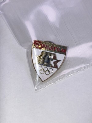 PIN 1984 Los Angeles Olympics Fuji Film Shield Sponsor | eBay