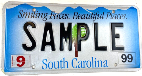 Vintage South Carolina 1999 Sample License Plate Man Cave Garage Decor ...