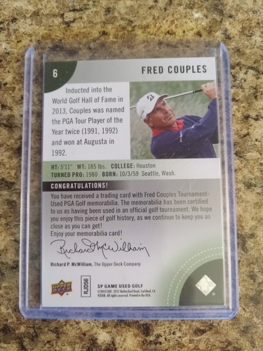 2013 SP Game Used SPECTRUM Fred Couples 3/25 | eBay