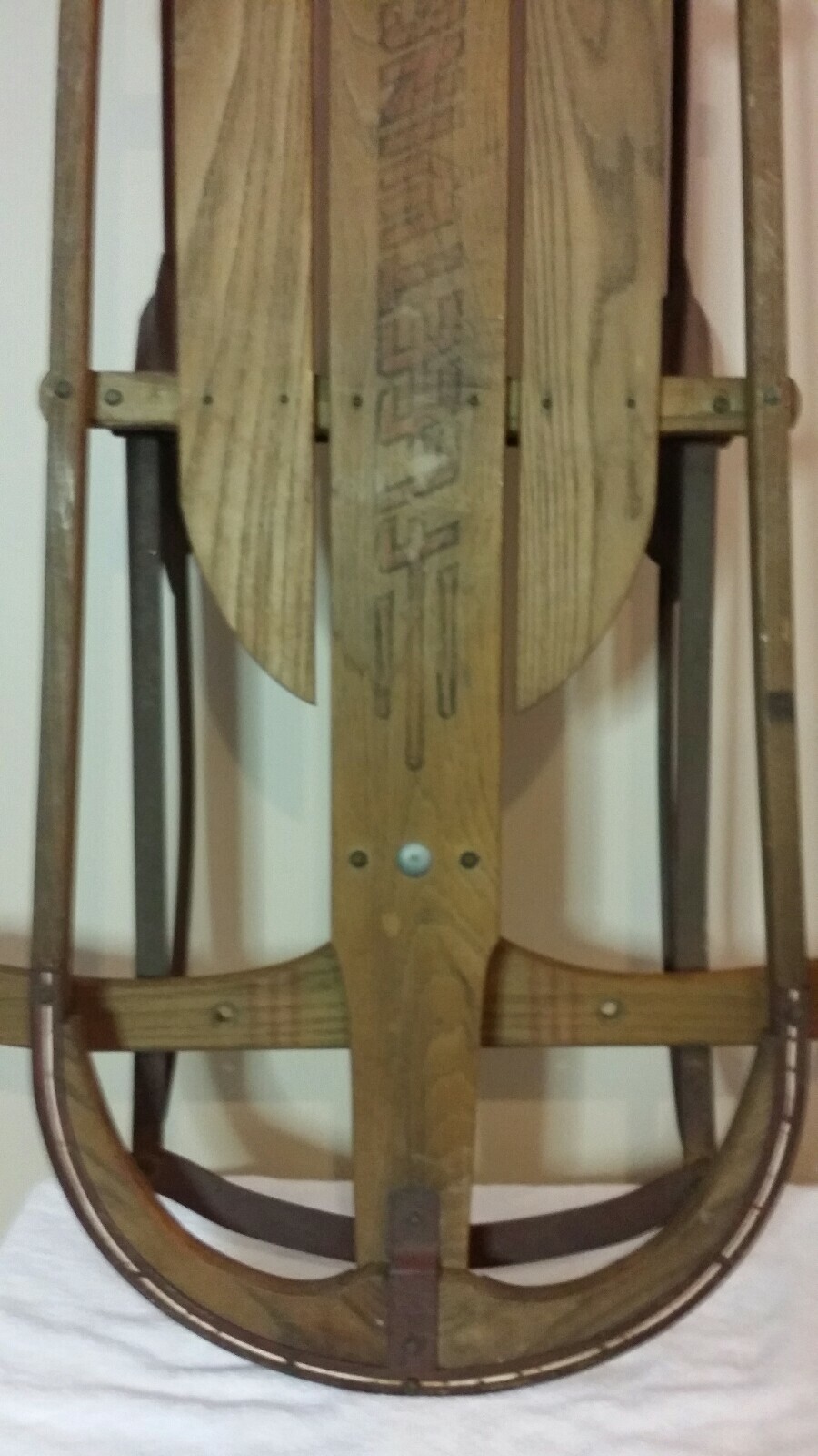 Vintage FLEETWING FLASH☆Spring Top☆ Wood/Metal Sled by Auto Wheel ...