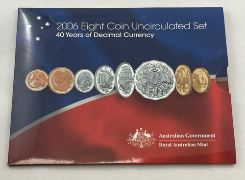 2006 Australia RAM Mint UNC Coin Set - 40 Years of Decimal Currency ...