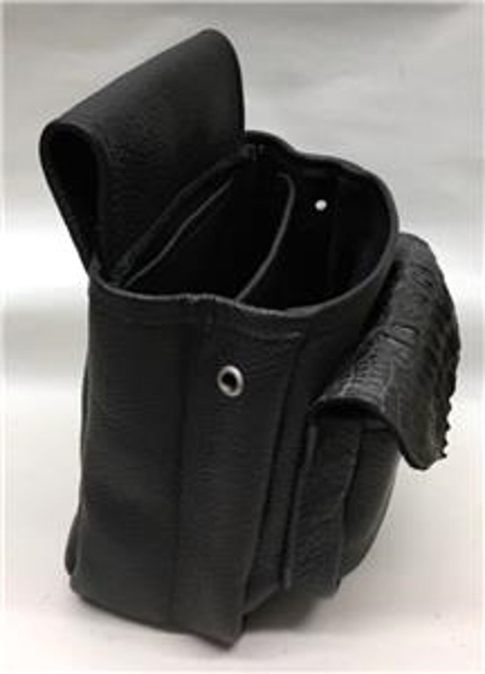CROCODILE & LEATHER SHOTGUN SHELL POUCH Skeet Sporting Clay HORNBACK ...