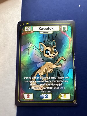 Neopets Battledome TCG Faerie Xweetok 1st Edition SR NM Fast Shipping ...