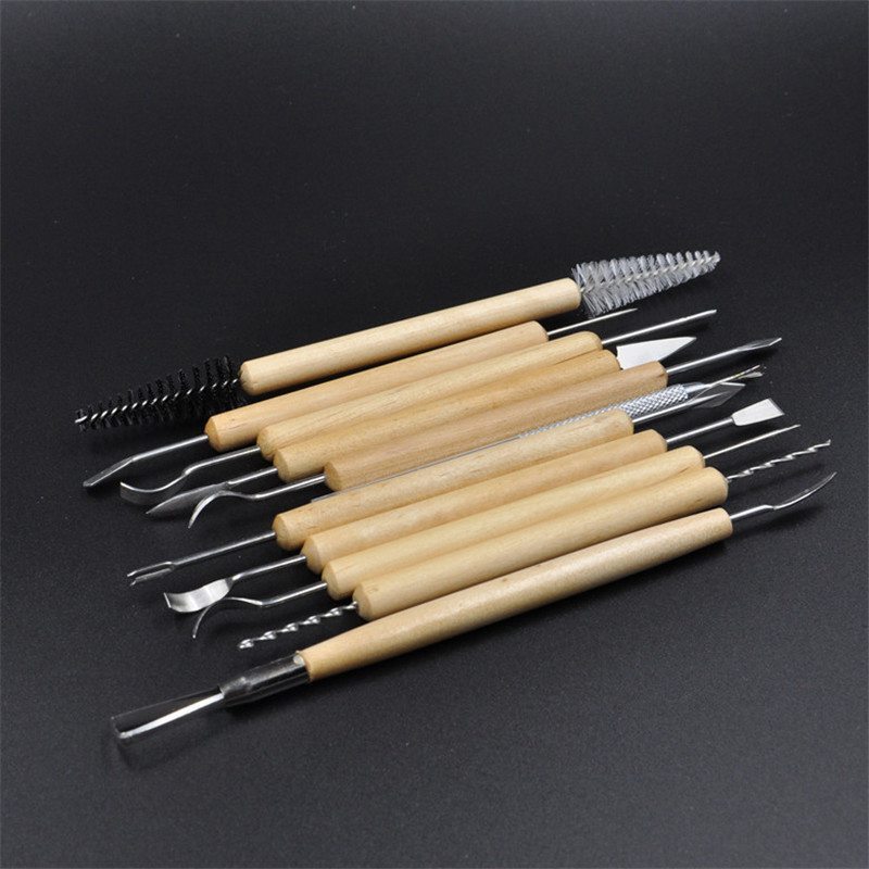 11pcs Clay Sculpting Kit Sculpt Smoothing Wax Ceramic Pottery Carving ...