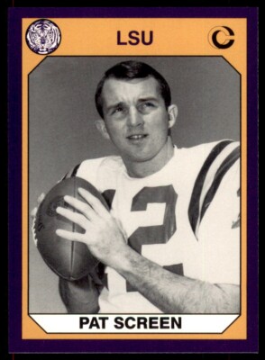 Pat Screen 1990 Collegiate Collection Football Card #172 LSU Tigers | eBay