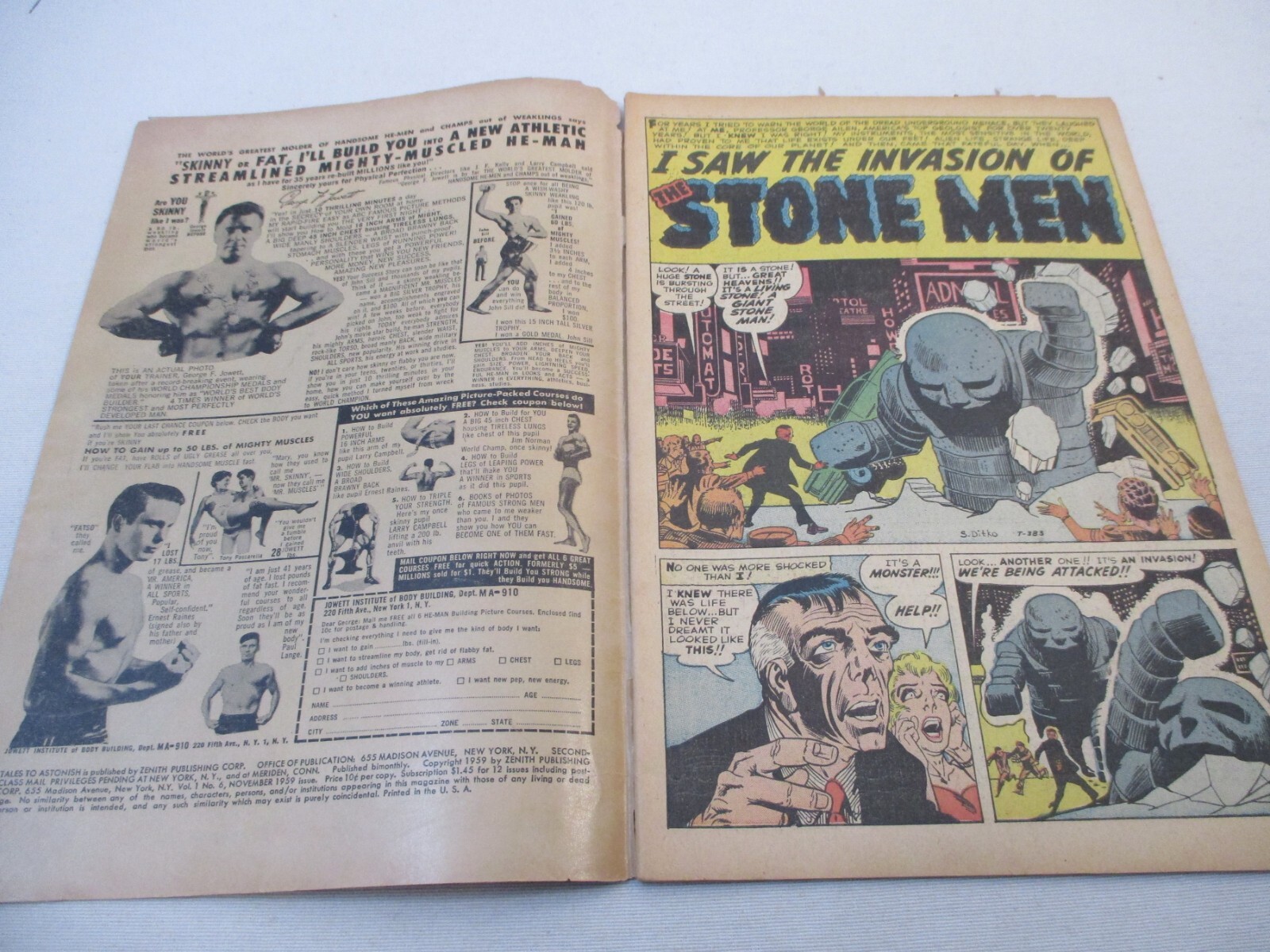 Tales to Astonish #6 Kirby, Ditko Monsters - Marvel 1959 | eBay