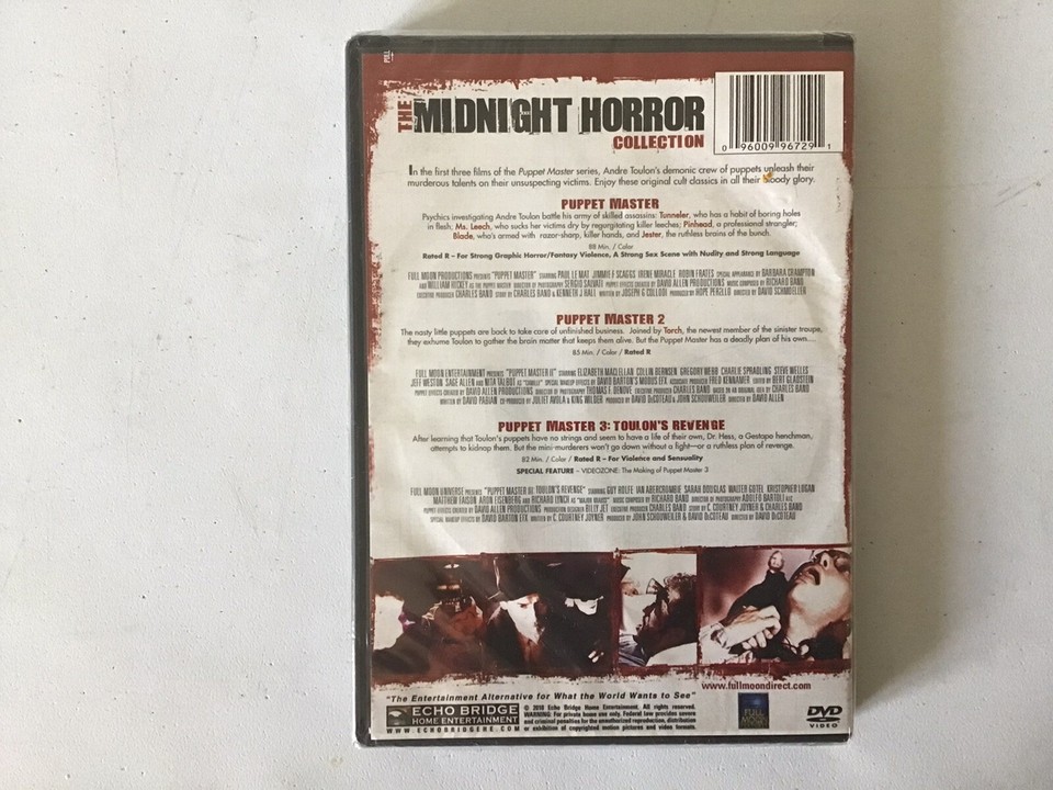 Midnight Horror Collection: Puppet Master (DVD, 2010) - BRAND NEW ...