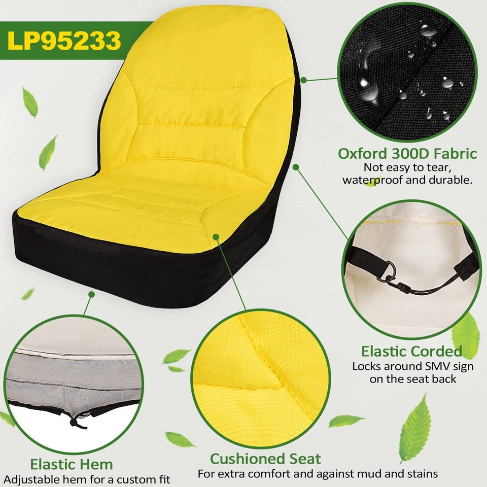 LP95233 Large 18" Compact Utility Tractor Seat Cover Compatible with ...