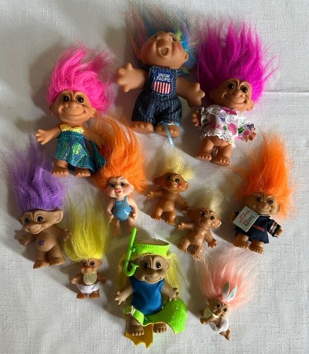 11 MIXED SIZE LOT Vintage Troll Doll - Multiple Sizes, Makers | eBay