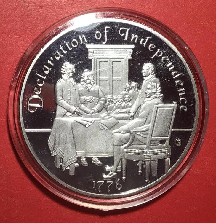1776 SILVER Plated John Hancock "Declaration of Independence Low ...
