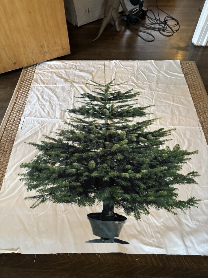 IKEA VINTER 2011 Christmas Tree Fabric Panel Life-Size Wall Hanging ...