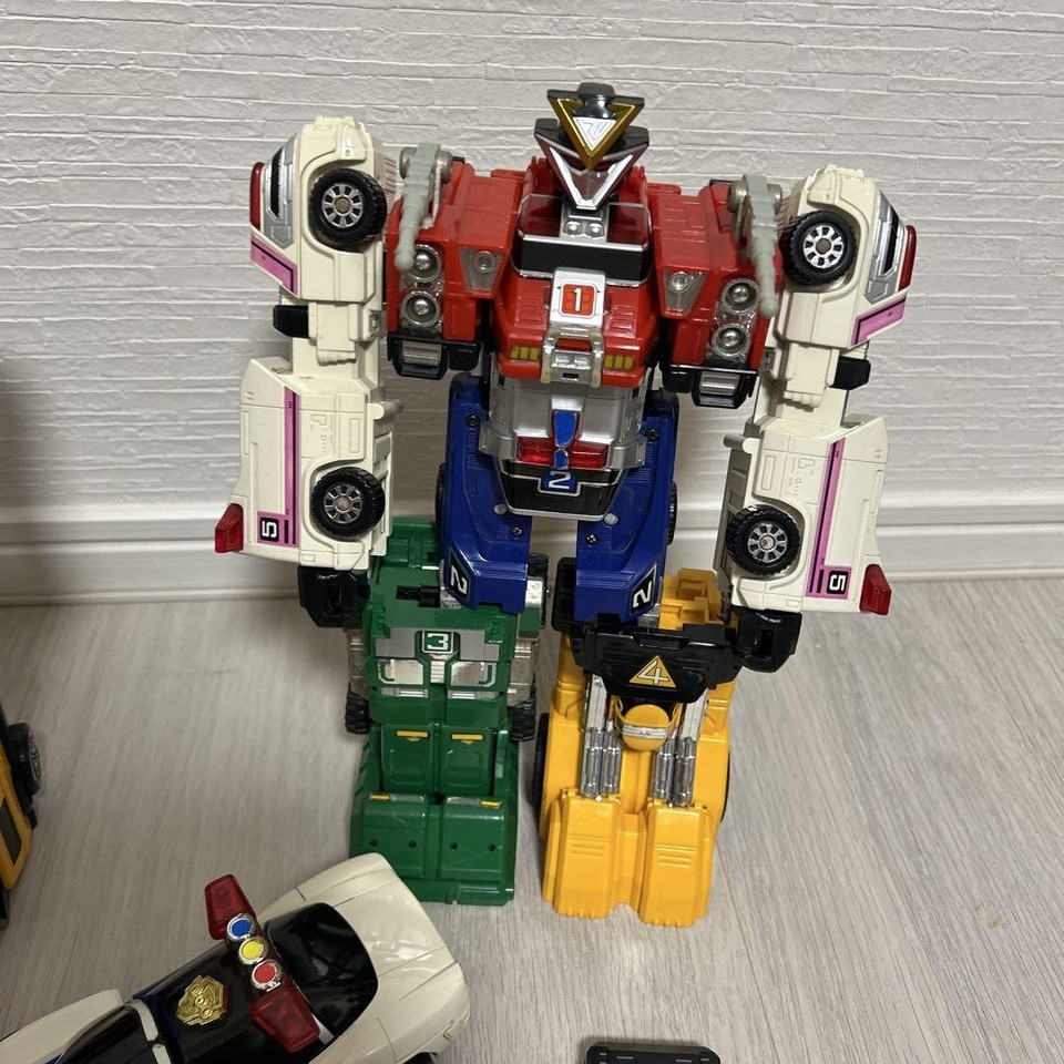 Power Rangers TURBO Carranger VR VRV Robo Machine set BANDAI Japan ...