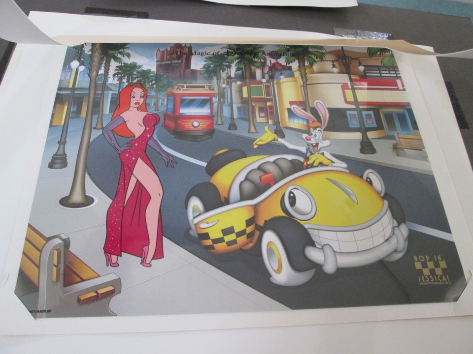 Disney MGM Studio cel sexy Jessica hand painted cel Roger Rabbit Hop in ...