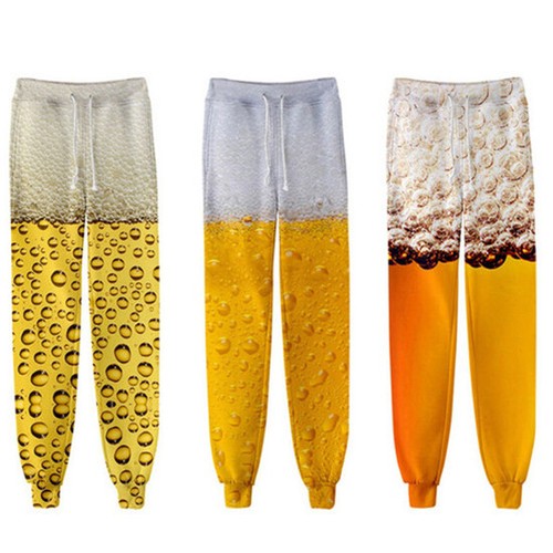 Beer Bubble Harajuku 3D Print Casual trousers Men Women Sweatpants ...