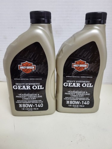 Harley Synthetic 80W-140 Gear & Transmission Oil 2 Quart OEM | eBay